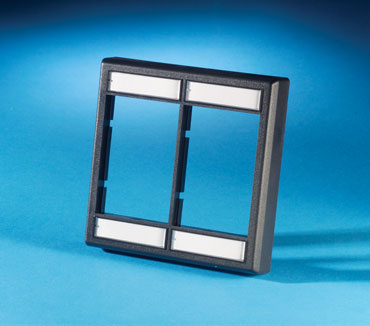 SERIES II FACEPLATE (DUAL GANG), .75" DEEP | Workstation Plates and ...