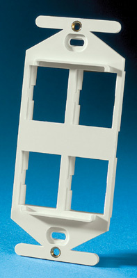 TRACJACK STYLISTICS FRAME, FOUR-PORT, WIREMOLD IVORY | Workstation ...