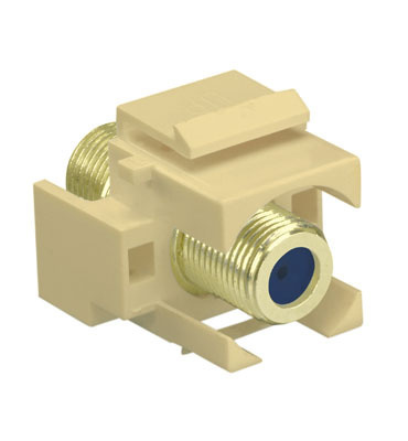 Discontinued - Recessed Self-Terminating F-Connector, Light Almond ...