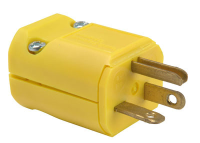 MaxGrip M3 Plug, Yellow | Straight Blade | Plugs and Connectors ...