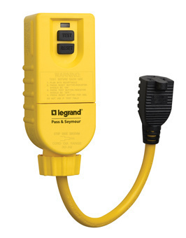 15A Portable GFCI Right Angle Plug Manual Reset with 1 ft Cord Set ...