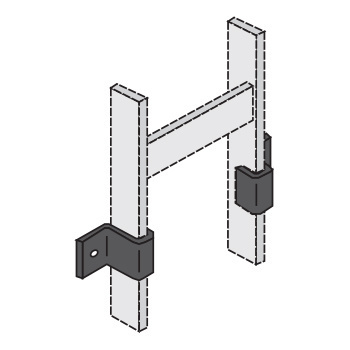 1R-0426-BK RUNWAY VERT WALL BRACKET | Cable Runways | Cable Tray and ...