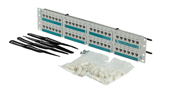 Clarity 6 48-Port Category 6 Patch Panel - Six-Port Modules