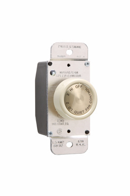 Rotary Fan Speed Control, Ivory | Fan Speed Controls | Light Switches ...