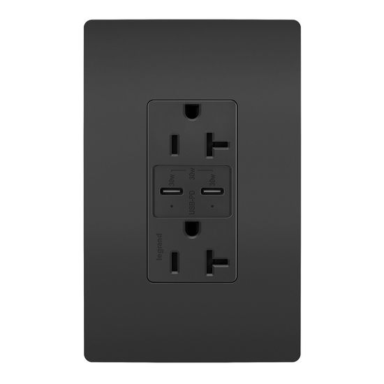 radiant Spec-Grade 20A Tamper-Resistant Wall Outlet