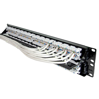 Cat 6A 48 Port Rack Mount Patch Panel | Patch Panels | Data Connectivity | Audio/Visual