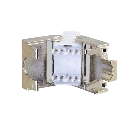 Cat6 FTP Keystone Jack, Self Termination, Port ID Icon Slot