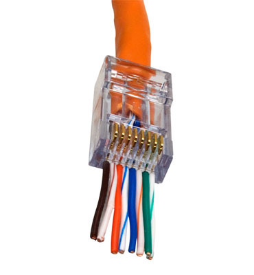 Cat6 EZ-RJ45 Connectors, Pack of 25 | Keystone Inserts | Data ...