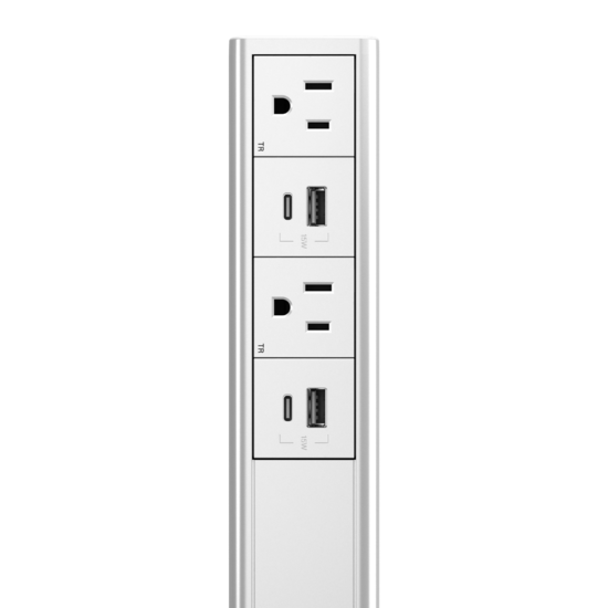 dash Power Tower, White | In-Surface Furniture Power | Furniture Power ...