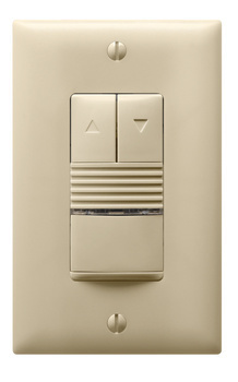 PIR 0-10V Dimming Wall Switch Occupancy Sensor, 120/277V, Ivory | Wall ...