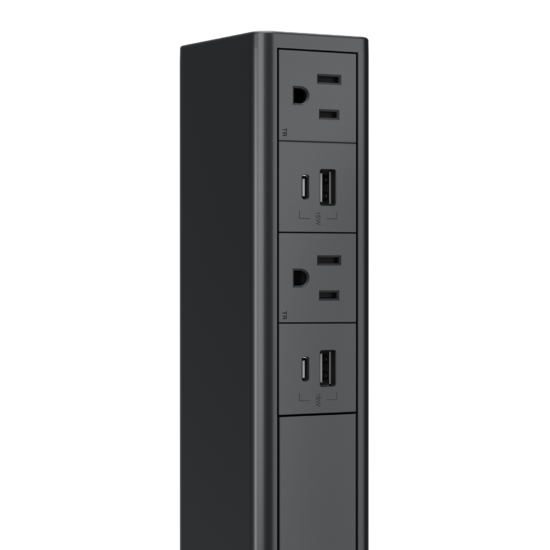 dash Power Tower, Graphite | In-Surface Furniture Power | Furniture ...