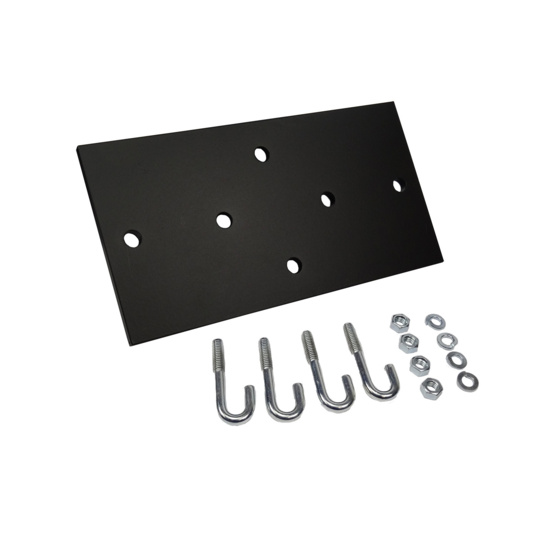 Junction Plate, 3'' Uprights, Black, 6'' Wide Runway | Standard EIA ...