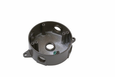 Weatherproof Round Die-Cast Aluminum Box, Bronze | Weatherproof Covers ...
