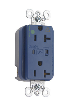 Isolated Ground Hospital Grade Surge Protective Duplex Receptacle, Blue ...