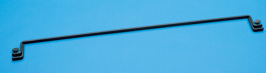 Cable Management Support Bar U-Type 1.5"D 19" W - Black