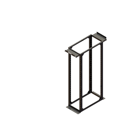 MM20 4-Post Rack - 42 in D adjustable - 8 ft H - 51 RU - Black ...