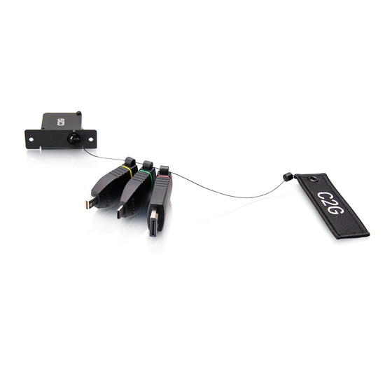 Retractable Table Box Mount 4K HDMI® Adapter Ring with Color Coded Mini ...