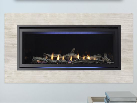 Mezzo Linear Indoor Gas Fireplace | Heat & Glo