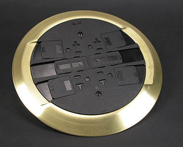 RC4 Multi-Service Poke-Thru Finish Flange and Slide Holder Assembly ...