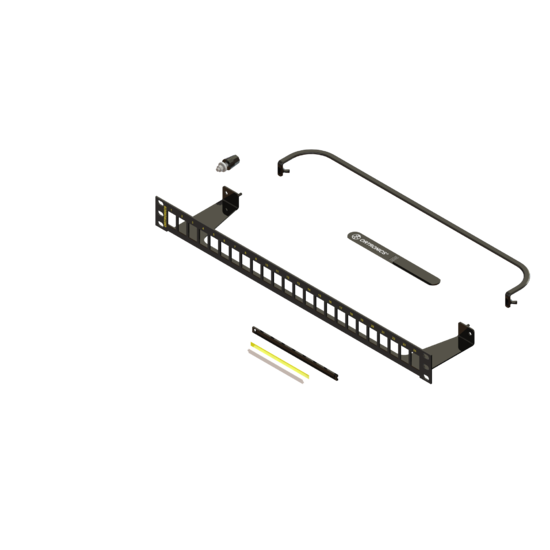 Rear Loading Shielded Jack Panel Kit - 24 Ports | Legrand