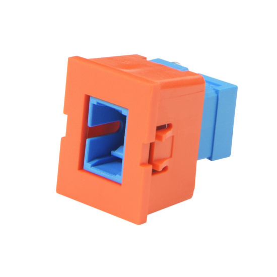 TRACJACK, SC, SIMPLEX, BLUE ADAPTER, FLUSH MOUNT, SINGLE-MODE, ORANGE ...