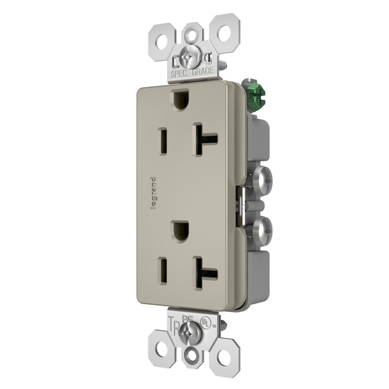 radiant Spec-Grade 20A Tamper-Resistant Wall Outlet