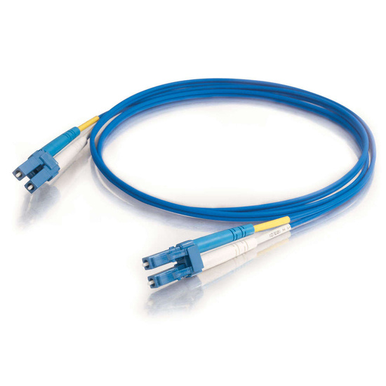 6.6ft (2m) LC-LC 9/125 OS2 Duplex Single-Mode PVC Fiber Optic Cable - Blue | Duplex Single-Mode ...