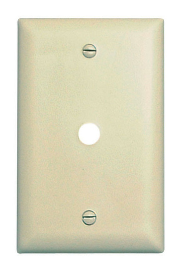 TradeMaster® 1-Gang Nylon Wall Plate, 0.41-in Round Opening, Box ...