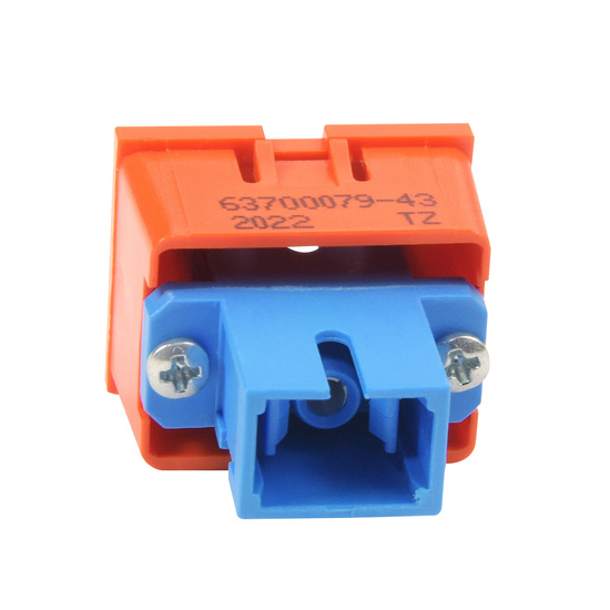 TRACJACK, SC, SIMPLEX, BLUE ADAPTER, FLUSH MOUNT, SINGLE-MODE, ORANGE ...