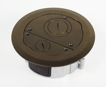 FloorSource™ Round Furniture Feed Box | Raised Floor Boxes | Floor ...