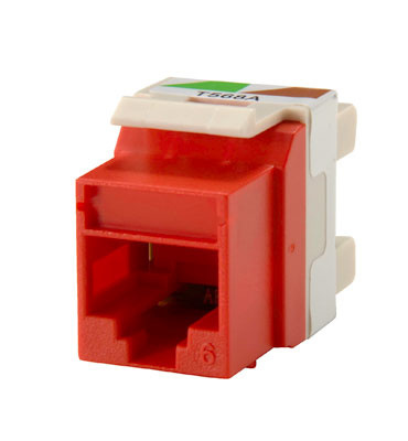 TechChoice 6 Keystone jack, Red, 25pack | Jacks and Modules | Copper ...