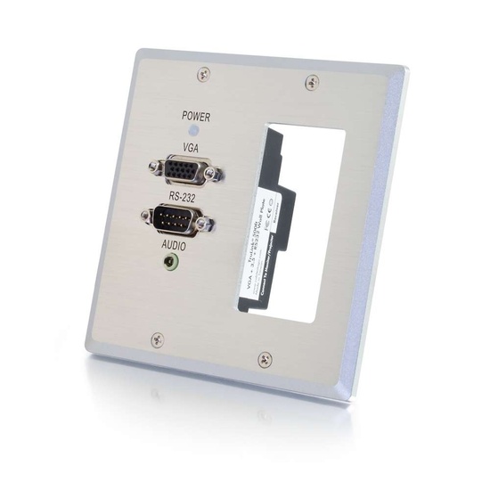 TruLink® VGA + Stereo Audio + Serial RS232 over Cat5 Extender Double ...