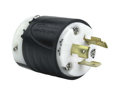 20A NEMA Plug L720 - Black Back, White Front Body | Turnlok | Plugs and ...