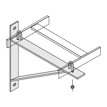 R-0349-24-ZN-BK RUNWAY WALL BRACKET KIT | Cable Runways | Cable Tray ...