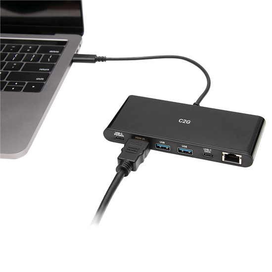 USB-C® 6-in-1 Mini Docking Station Bundle for Laptops | Single Display ...