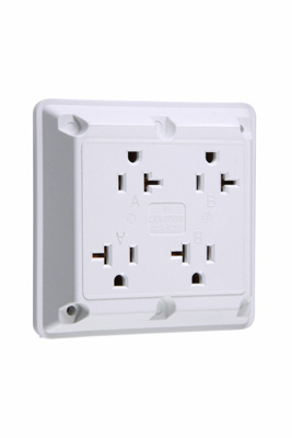 Specification Grade Quad, White | Commercial Receptacles | Outlets and ...