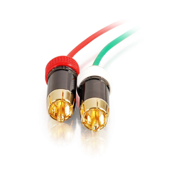 15ft (4.6m) Plenum-Rated RCA Stereo Audio Cable | Plenum-Rated | Cables