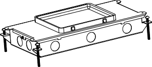 Resource RFB® Series Two Gang Shallow Floor Box | Concrete Floor Boxes ...