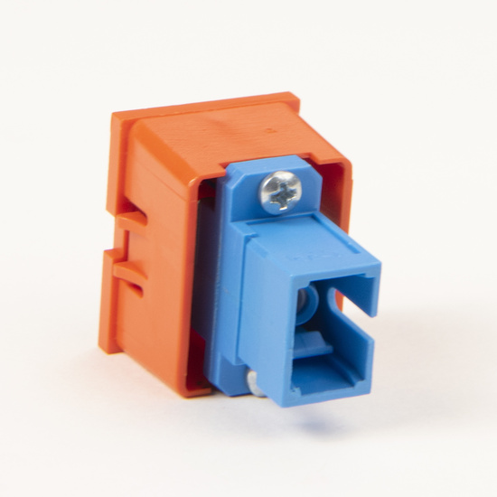 TRACJACK, SC, SIMPLEX, BLUE ADAPTER, FLUSH MOUNT, SINGLE-MODE, ORANGE ...