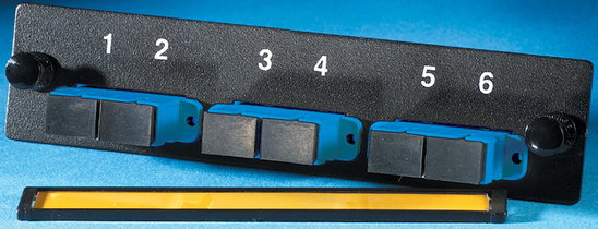 Q-Series OFP Adapter Panel,6,SC,Duplex, OS2, Blue | Fiber Adapter ...