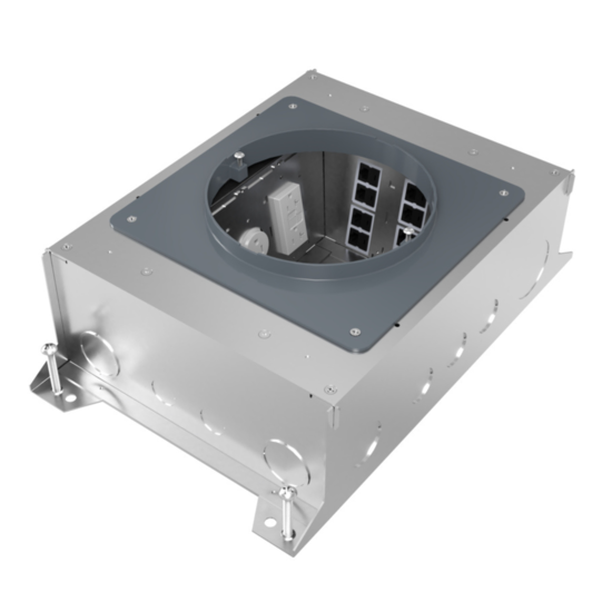 RFBA 10-Gang Round Cover Floor Box | Concrete Floor Boxes | Floor Boxes ...