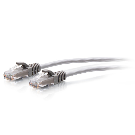 25ft (7.6m) Cat6a Snagless Unshielded (UTP) Slim Ethernet Network Patch Cable - Gray | Cat6a ...
