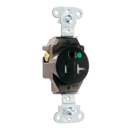 Hospital Grade Single Receptacles Tamper Resistant, Back and Side Wire ...