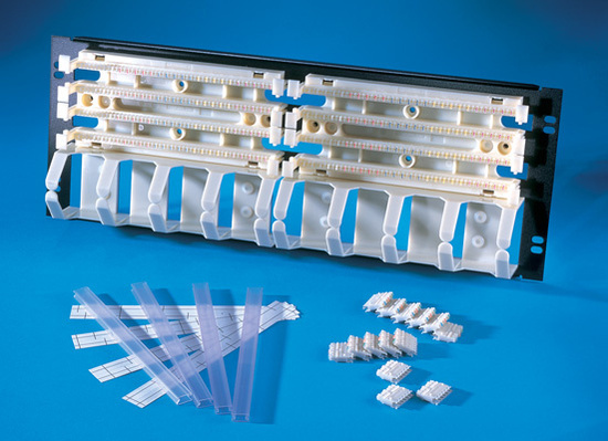 200-pair 19'' Rack Mount 110 Field Termination Block/Panel Kit (110C4 ...