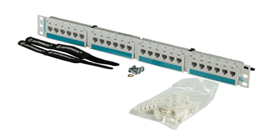 Clarity 6 White 24-port Category 6 patch panel - six-port modules - 19 ...
