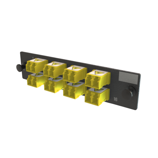 Q-Series Keyed OFP Adapter Panel 16 Fibers, Yellow | Fiber Adapter ...