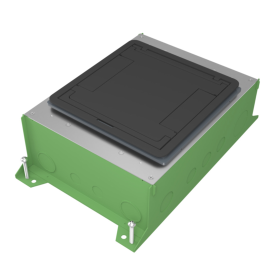 RFBA 10-Gang Rectangular Cover Floor Box - On Grade | Concrete Floor ...