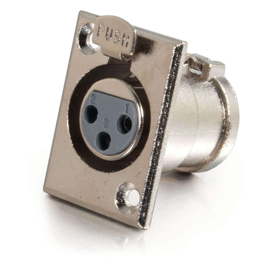 XLR Female Panel-Mount Connector