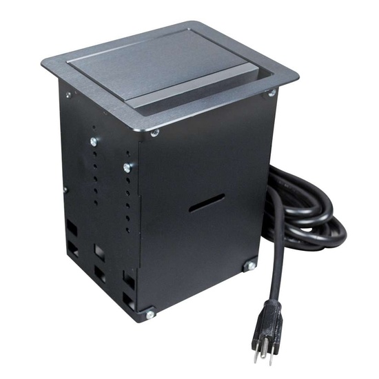 Wiremold® InteGreat™ A/V Table Box Aluminum