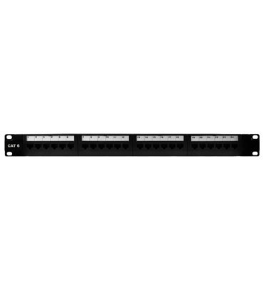 Cat 6 24-Port Rack Mount Patch Panel | Patch Panels | Data Connectivity ...